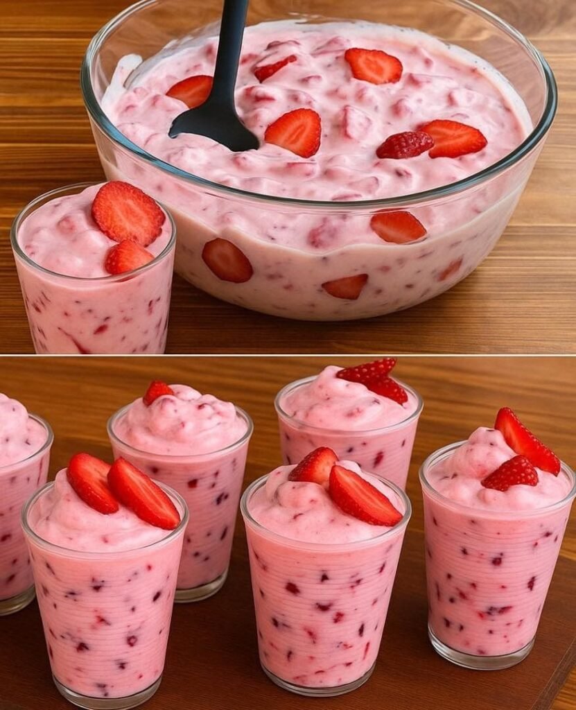 An easy strawberry dessert to prepare in 2 minutes – cooking food